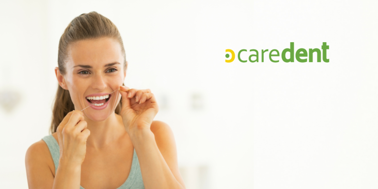 Uso correcto de la seda dental - Caredent